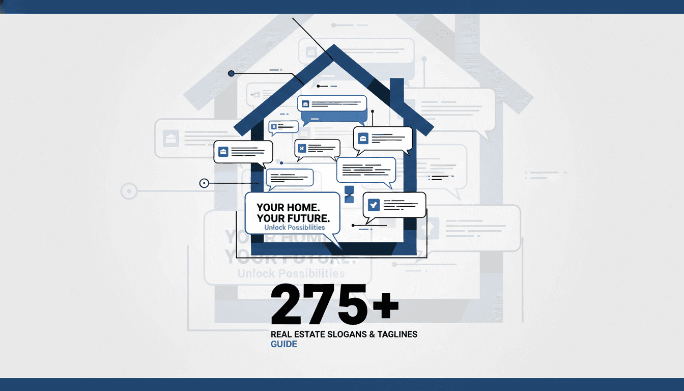 275+ Real Estate Slogans & Realtor Taglines (Guide)