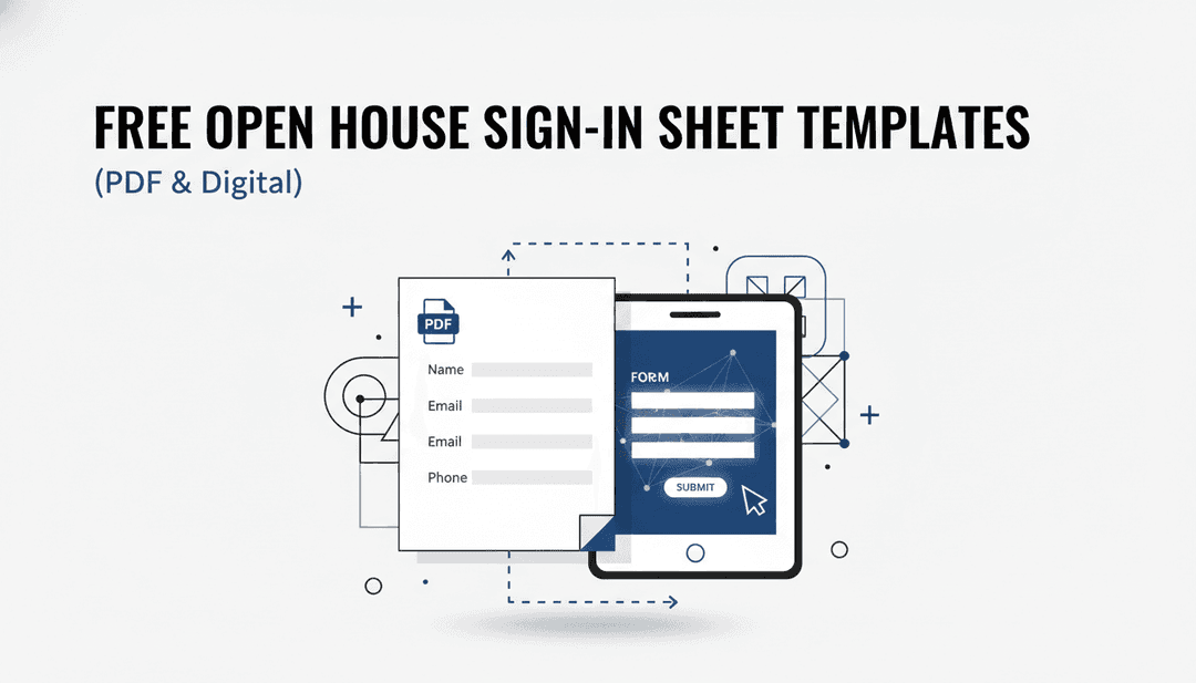 Free Open House Sign-In Sheet Templates (PDF & Digital)